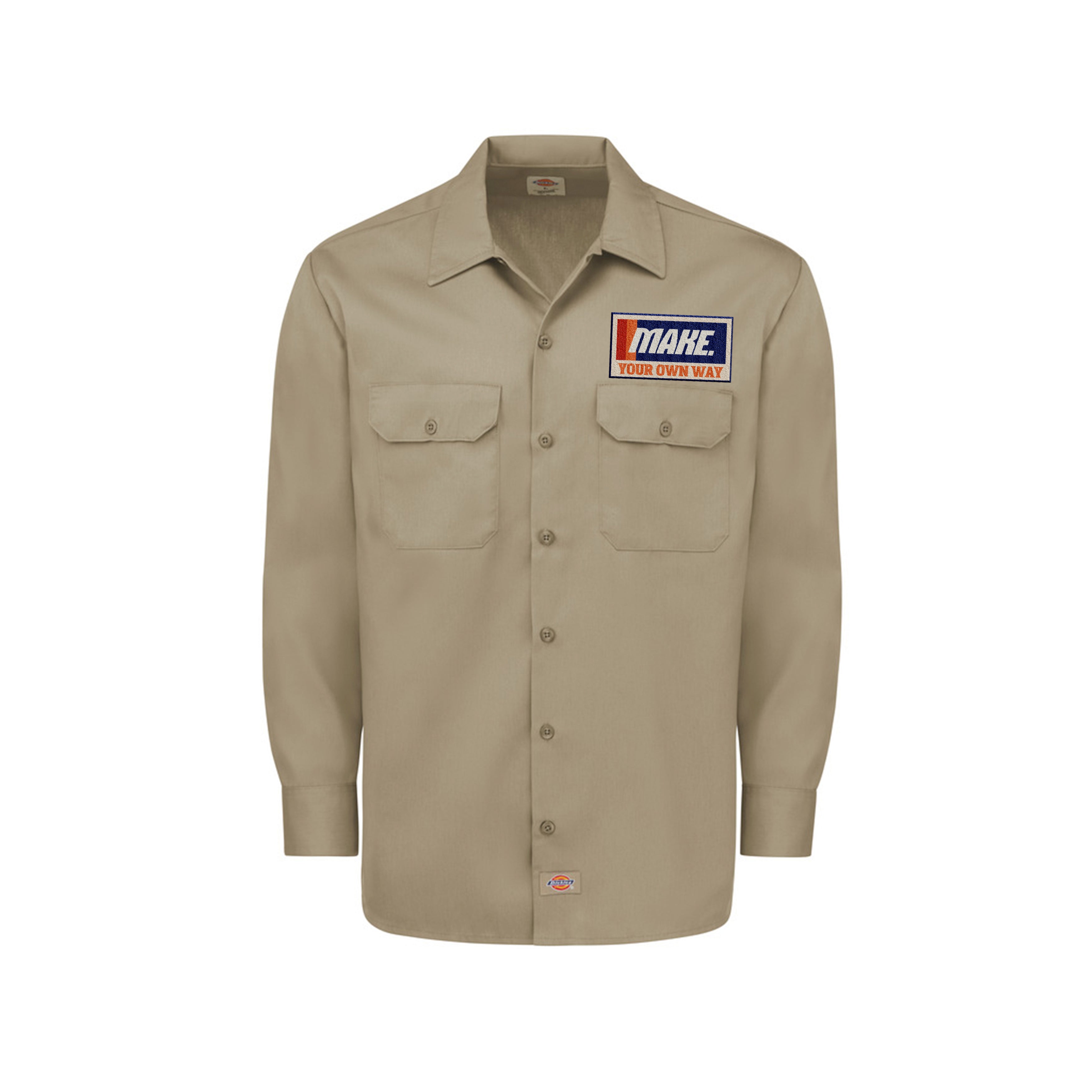 Tan Dickies Shirt | Premium Quality Fabric | MYOW Apparel – Make Your ...